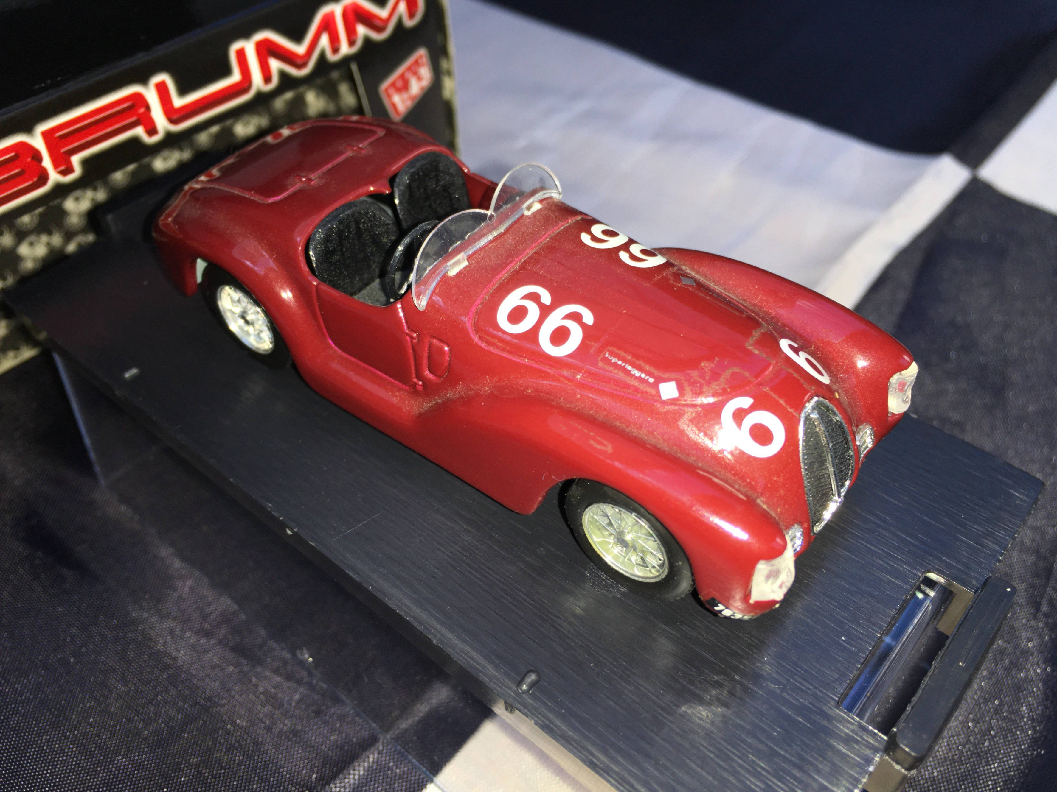 Alberto Ascari Ferrari 815 Mille Miglia #66 maroon 1940